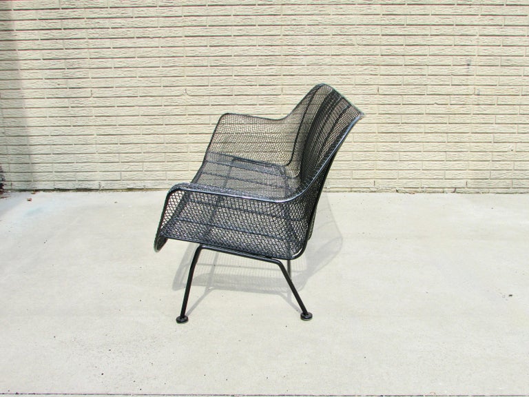 Completely Restored Woodard Full Size Wrought Iron Couch in Black ...