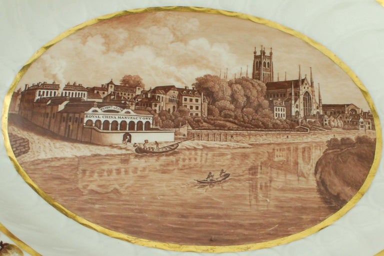 Comport Painted with View of the Flight Barr Factory, circa 1800 at 1stDibs