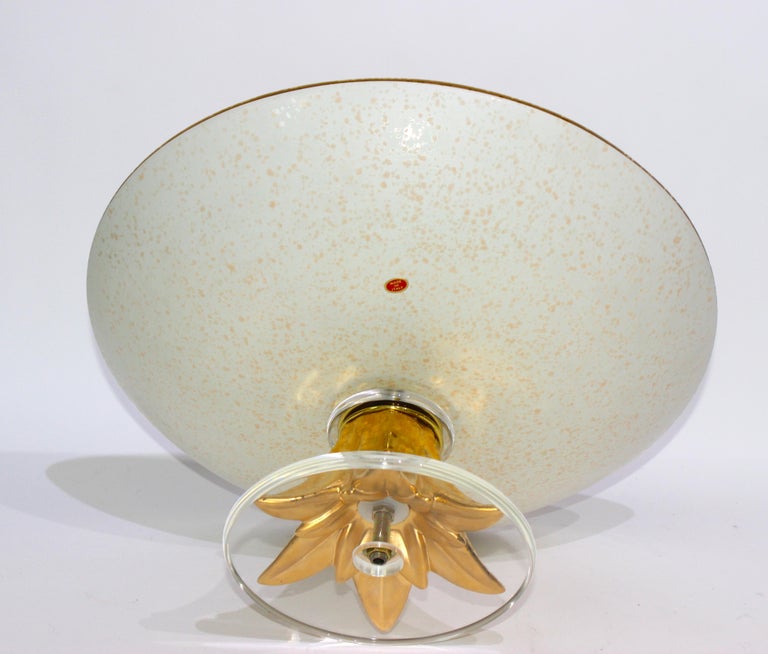 Italian Glazed Ceramic Compote For Sale at 1stDibs