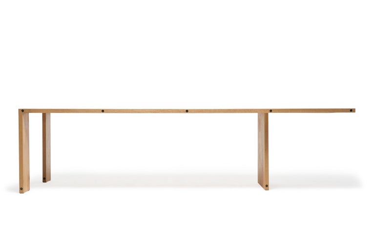 Compression Dining Table in Red Oak For Sale at 1stDibs