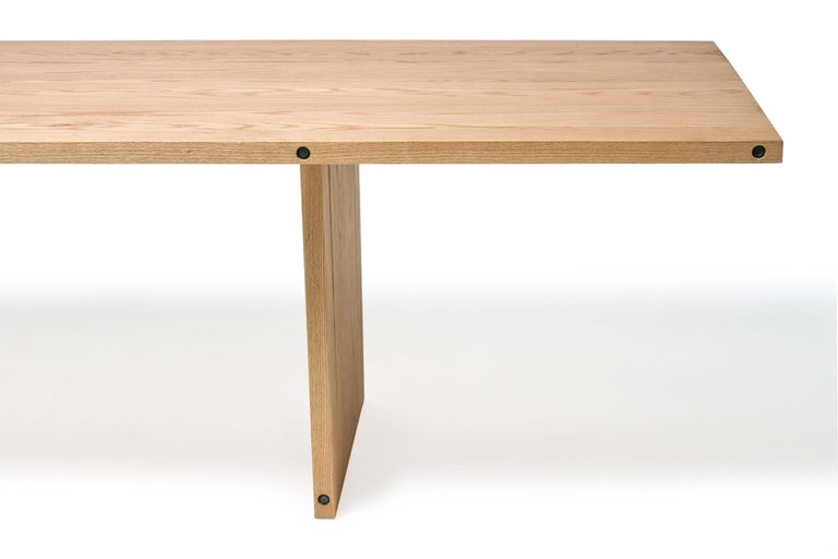 Compression Dining Table in Red Oak For Sale at 1stDibs