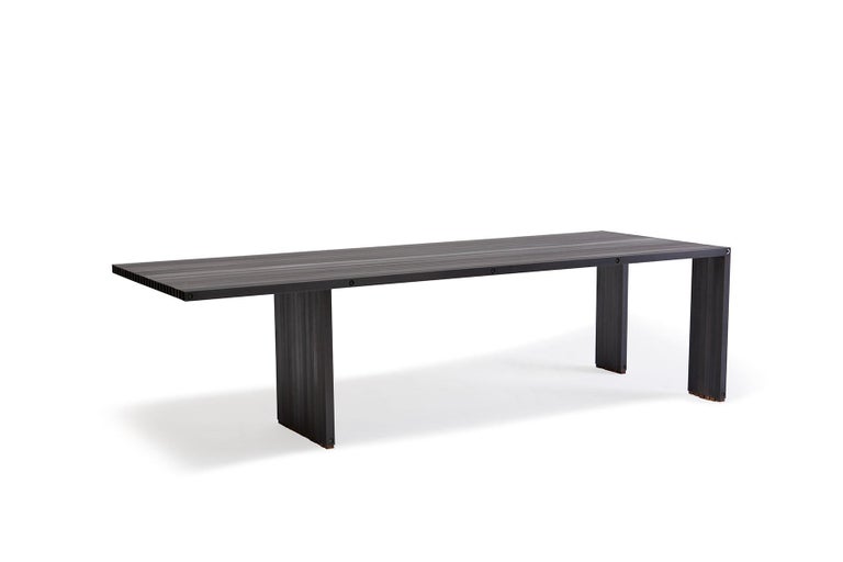 Compression Table in Blackened Aluminum For Sale at 1stDibs