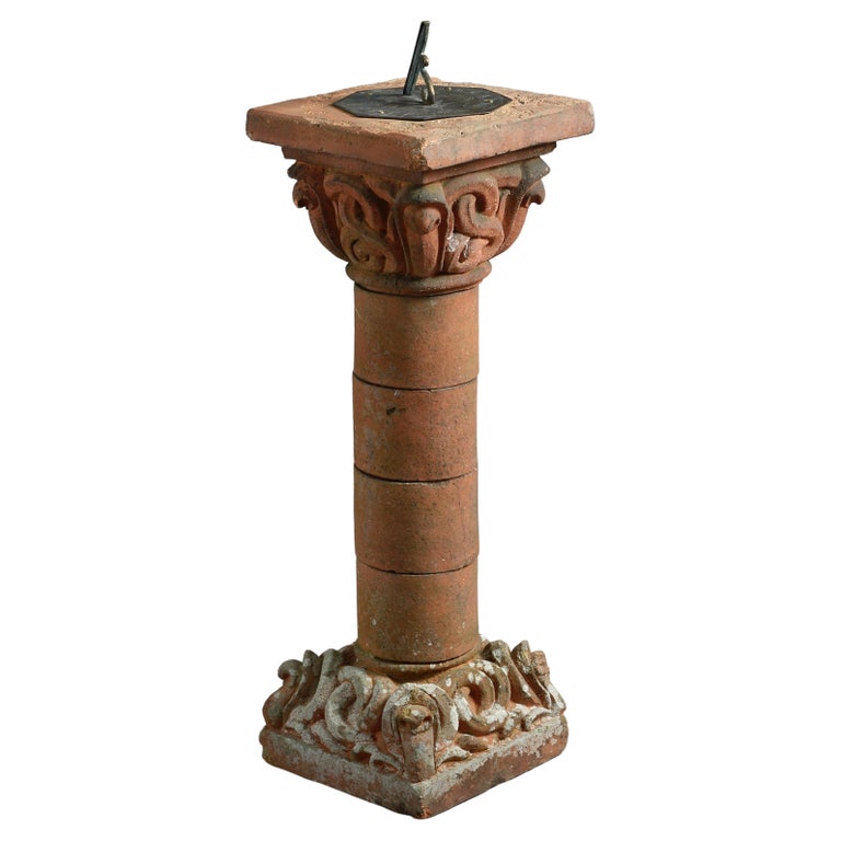 Compton Pottery Terracotta Sundial For Sale at 1stDibs