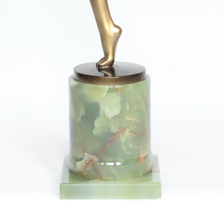 "Con Brio" Art Deco Bronze Figure of an Elegant Dancer by Josef Lorenzl ...