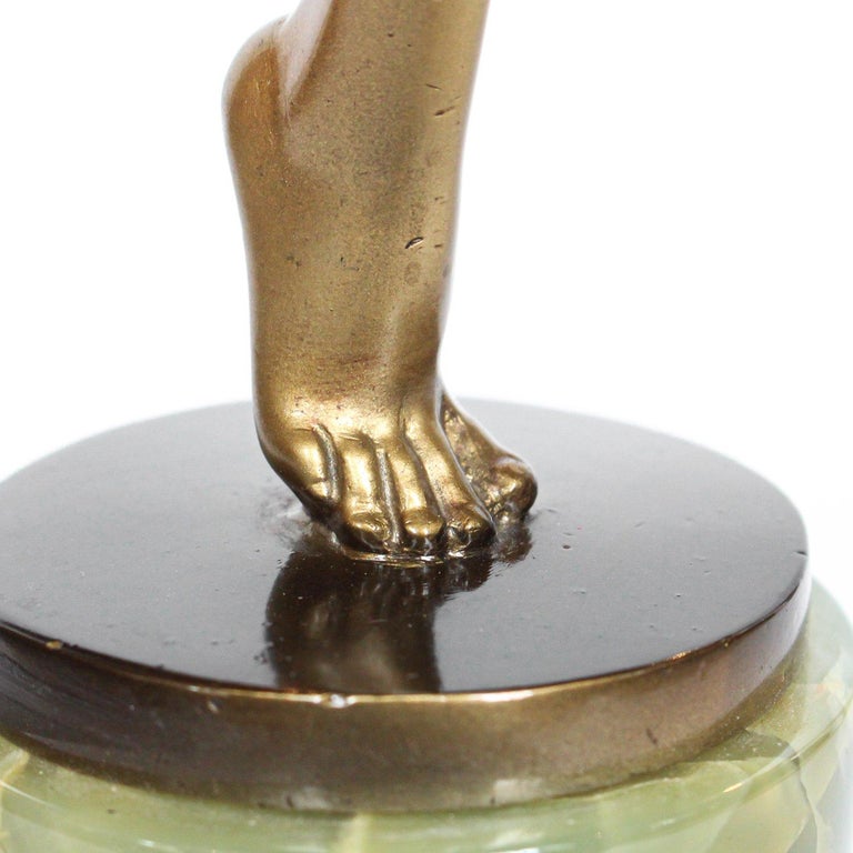 "Con Brio" Art Deco Bronze Figure of an Elegant Dancer by Josef Lorenzl ...