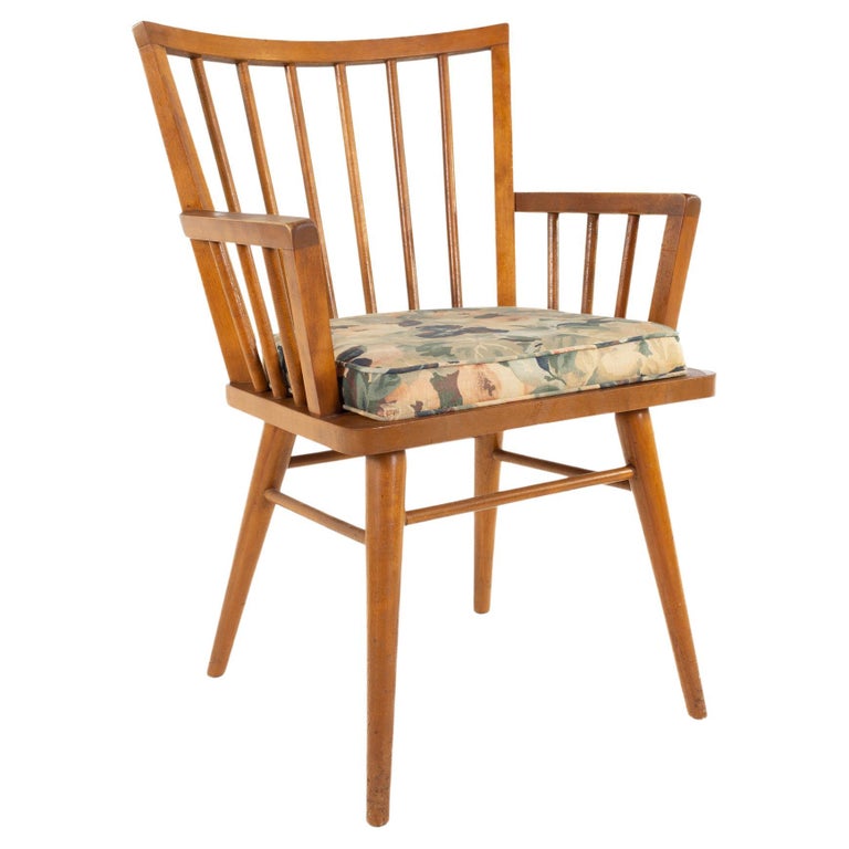 Conant Ball Mid Century Maple Captains Dining Chair For Sale at 1stDibs