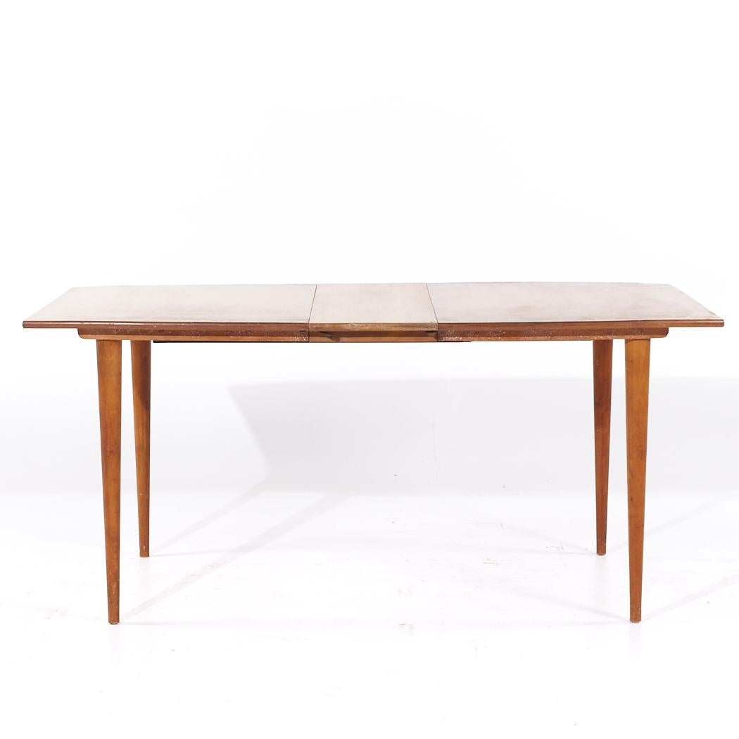Conant Ball Mid Century Maple Expanding Dining Table with 3 Leaves For ...