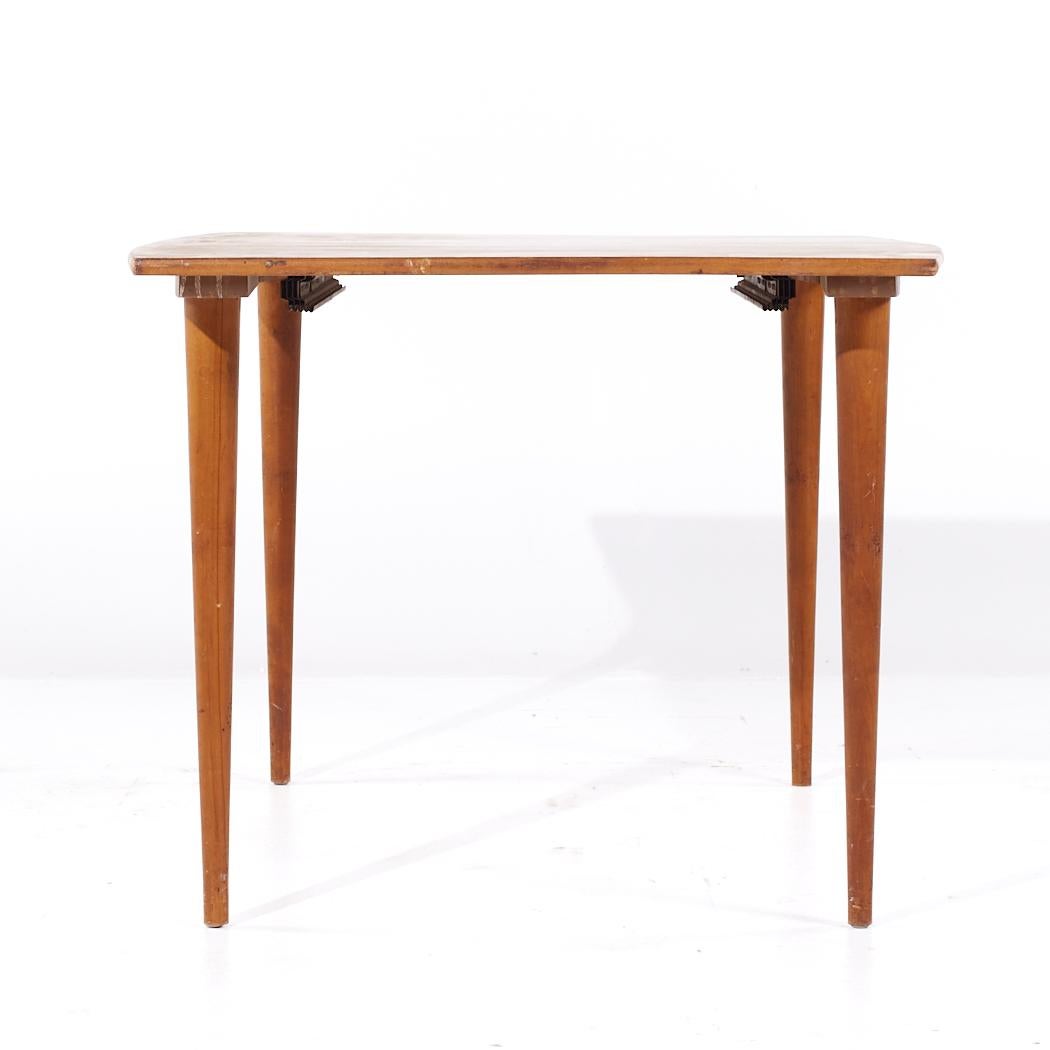 Conant Ball Mid Century Maple Expanding Dining Table with 3 Leaves For ...