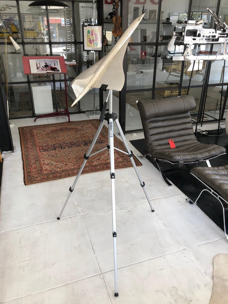 Concord Airplane Scale Model with Adjustable Tripod at 1stDibs