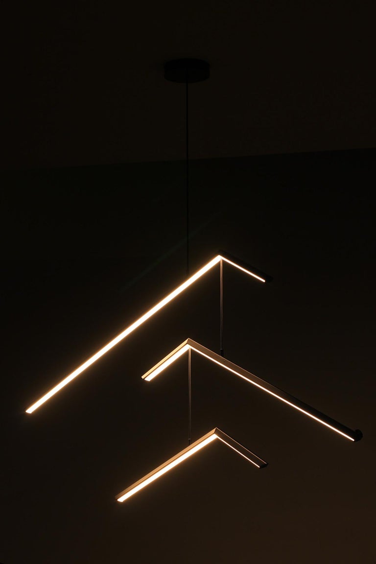 CONCORD CC50 Mobile Geometric Modern LED Chandelier Light Fixture For ...