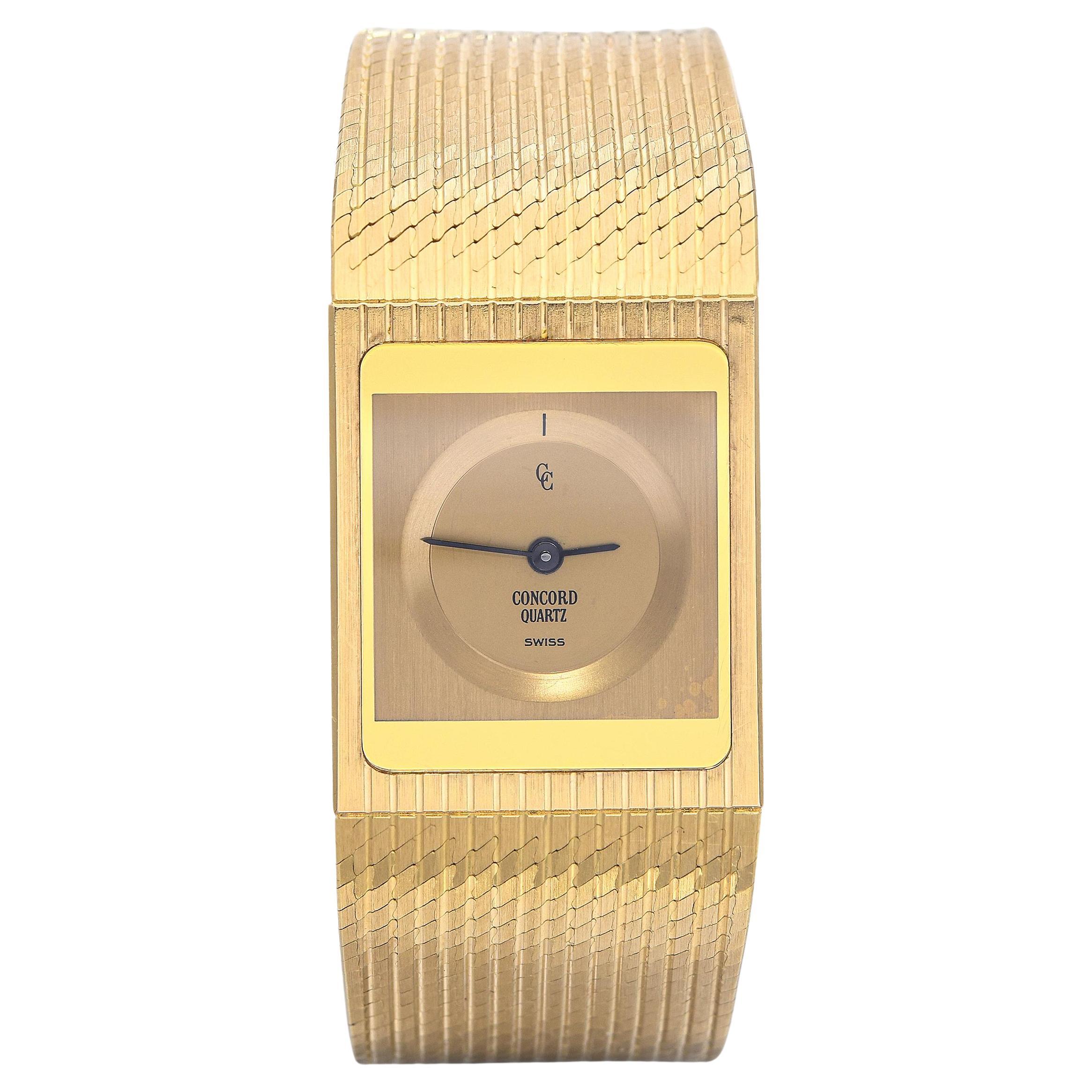 Concord Delirium Scarface 18K Yellow Gold Ultra-Slim Quartz Women’s ...
