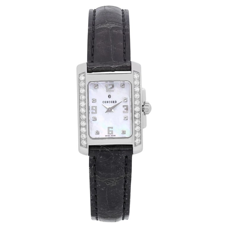 Concord Sportivo Steel MOP Diamond Dial Quartz Ladies Watch 14.25.662.1 ...