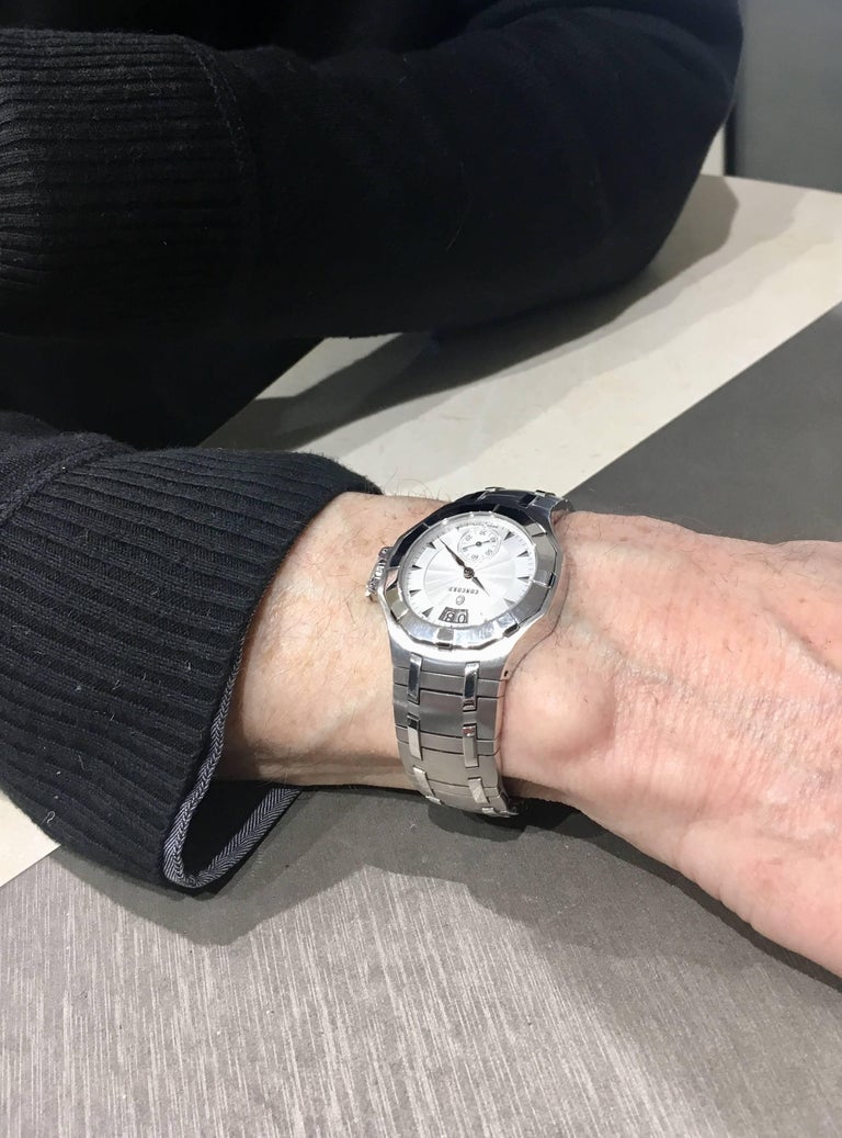 Concord White Gold Automatic Saratoga Wristwatch with Date For Sale at ...