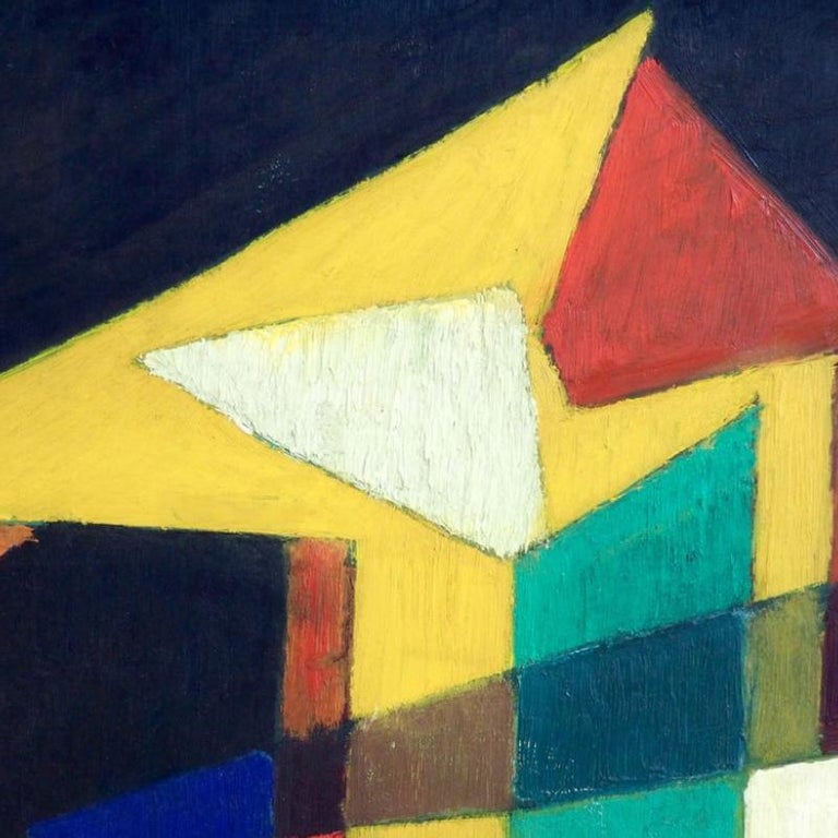 "Concrete" Art Painting, Signed by Vilhelm Christian Serber For Sale at ...