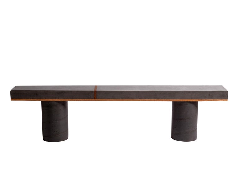 Concrete Kitsugi Column Bench Narrow For Sale at 1stDibs