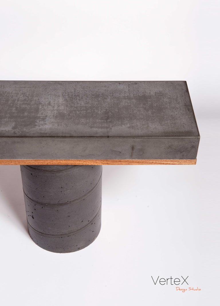 Concrete Kitsugi Column Bench Narrow For Sale at 1stDibs