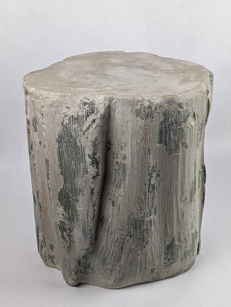 Organic Modern Concrete Palm Stump Side Table For Sale at 1stDibs