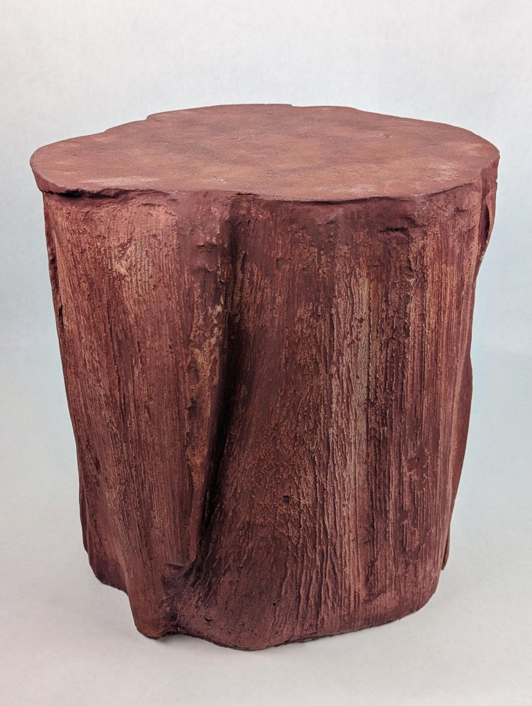Organic Modern Concrete Palm Stump Side Table For Sale at 1stDibs