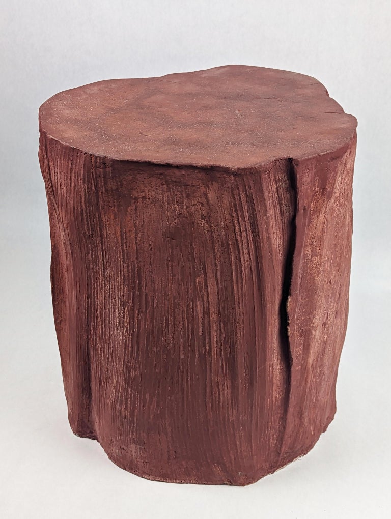 Organic Modern Concrete Palm Stump Side Table For Sale at 1stDibs