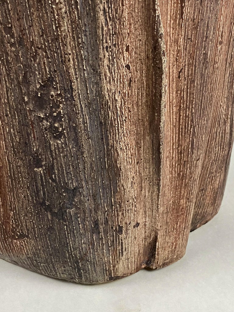 Organic Modern Concrete Palm Stump Side Table For Sale at 1stDibs