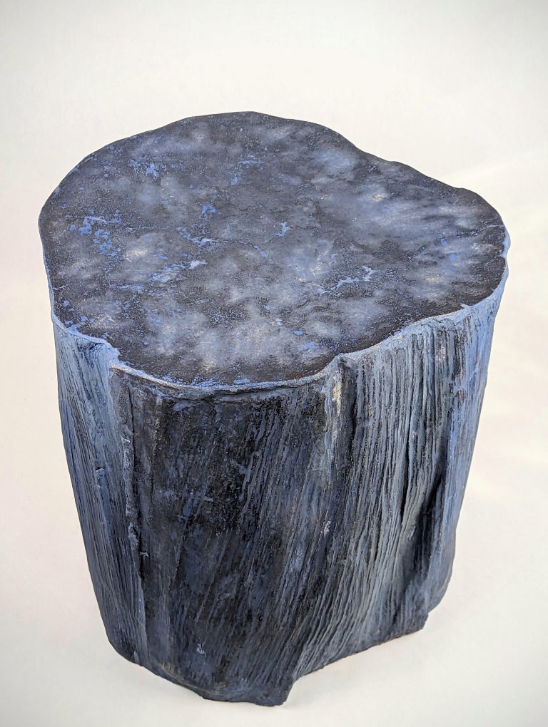 Organic Modern Concrete Palm Stump Side Table For Sale at 1stDibs