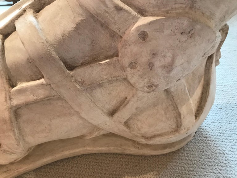 Concrete Roman Ruin Style Figure of Foot with Sandal For Sale at ...