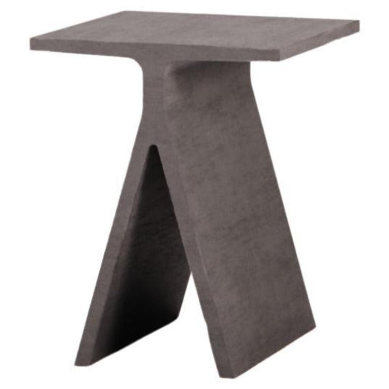 Concrete Side Table "F" Abecedario Collection Ardesia Color by Forma ...