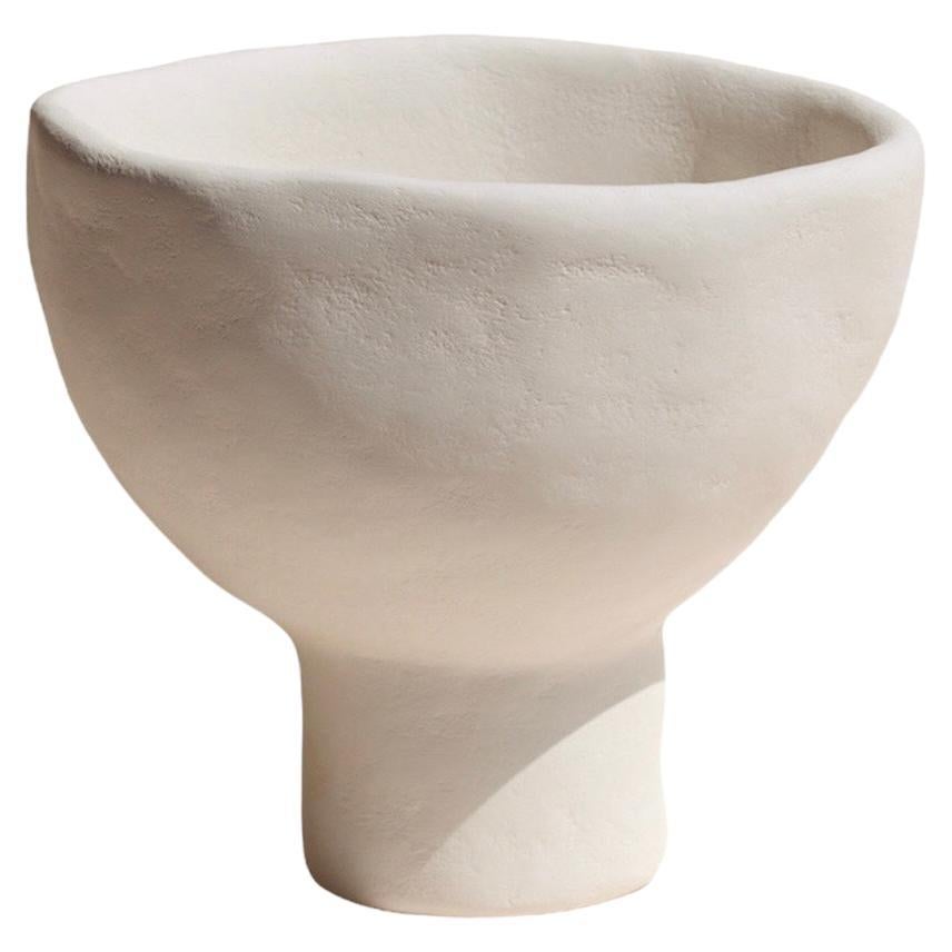 condesita pedestal plaster bowl in bone by öken house studios For Sale ...