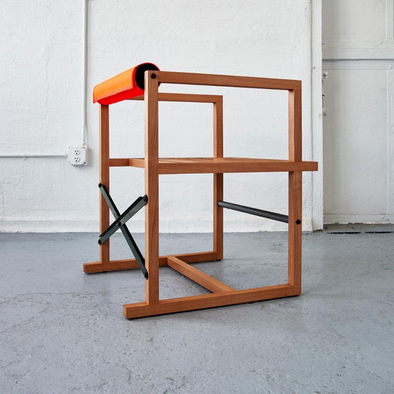 Condo Sport Seat, Modern Handmade Solid Wood Side Chair For Sale at 1stDibs