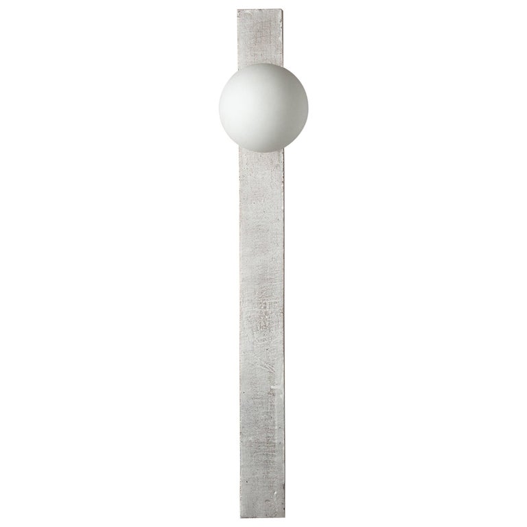 Conduit Linear Sconce 30.1 - Brutalist Ceramic and Brass Sconce For ...