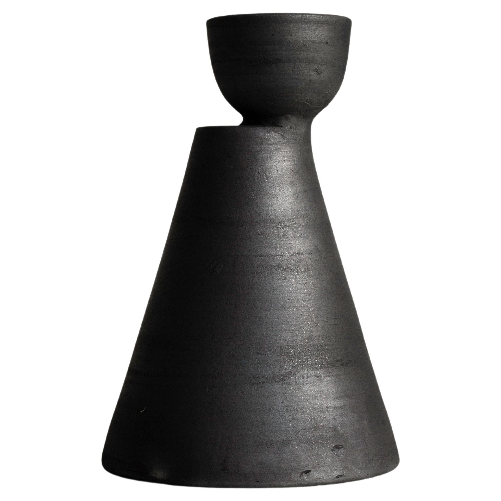 Sphere Charred Vase in "Barro Preto" Handcrafted in Portugal by Origin ...