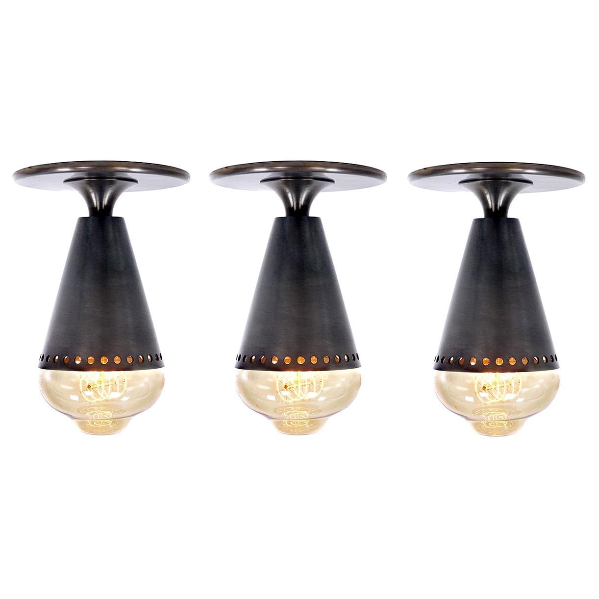 Cone Flushmount Lamp at 1stDibs