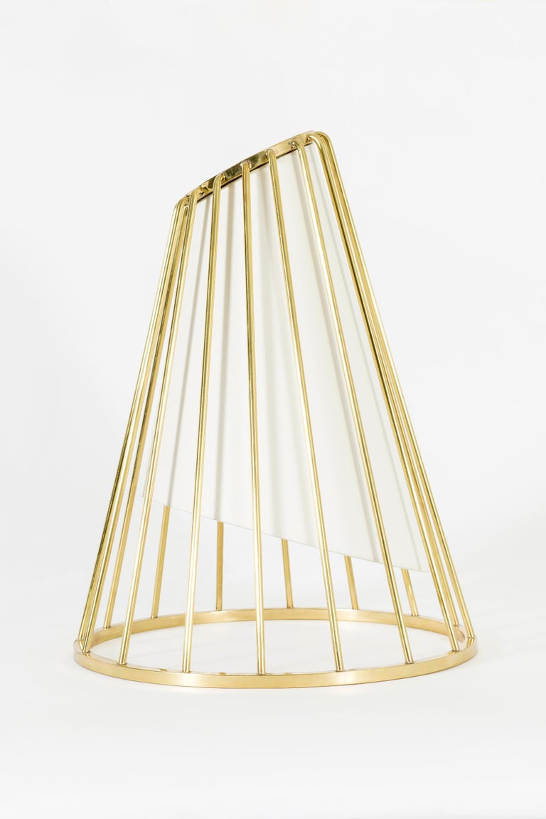 Cone Lamp, Metal Table Lamb For Sale at 1stDibs