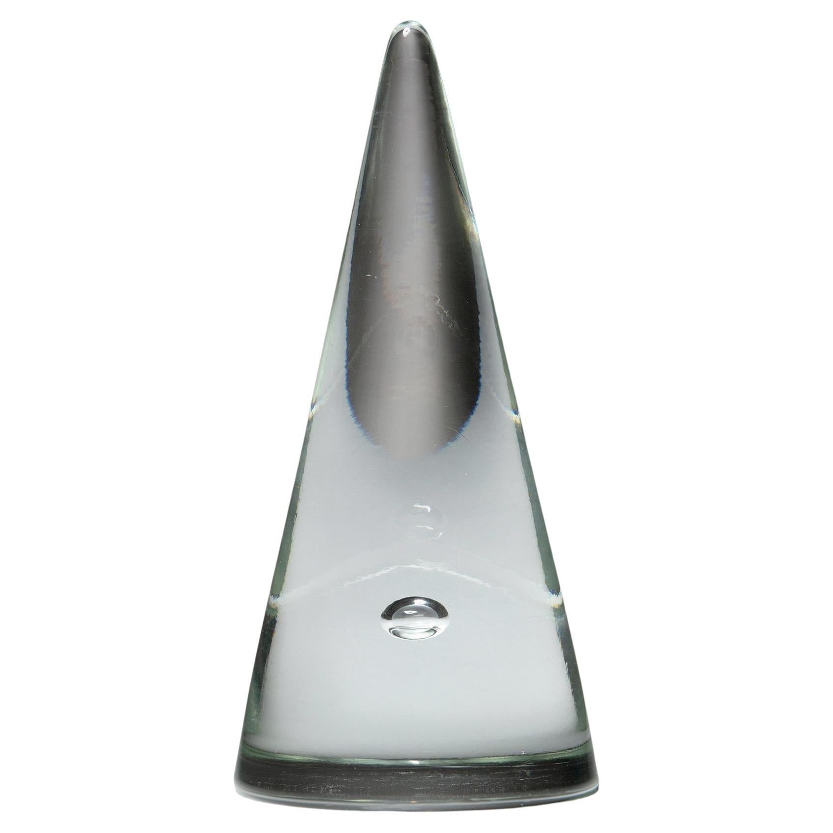 Conic Murano Solid Glass Sculpture by Alfredo Barbini for Barbini ...