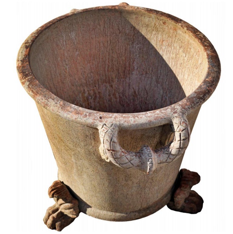 Conical Empire Vase, Tuscan Terracotta, 20th Century For Sale at 1stDibs