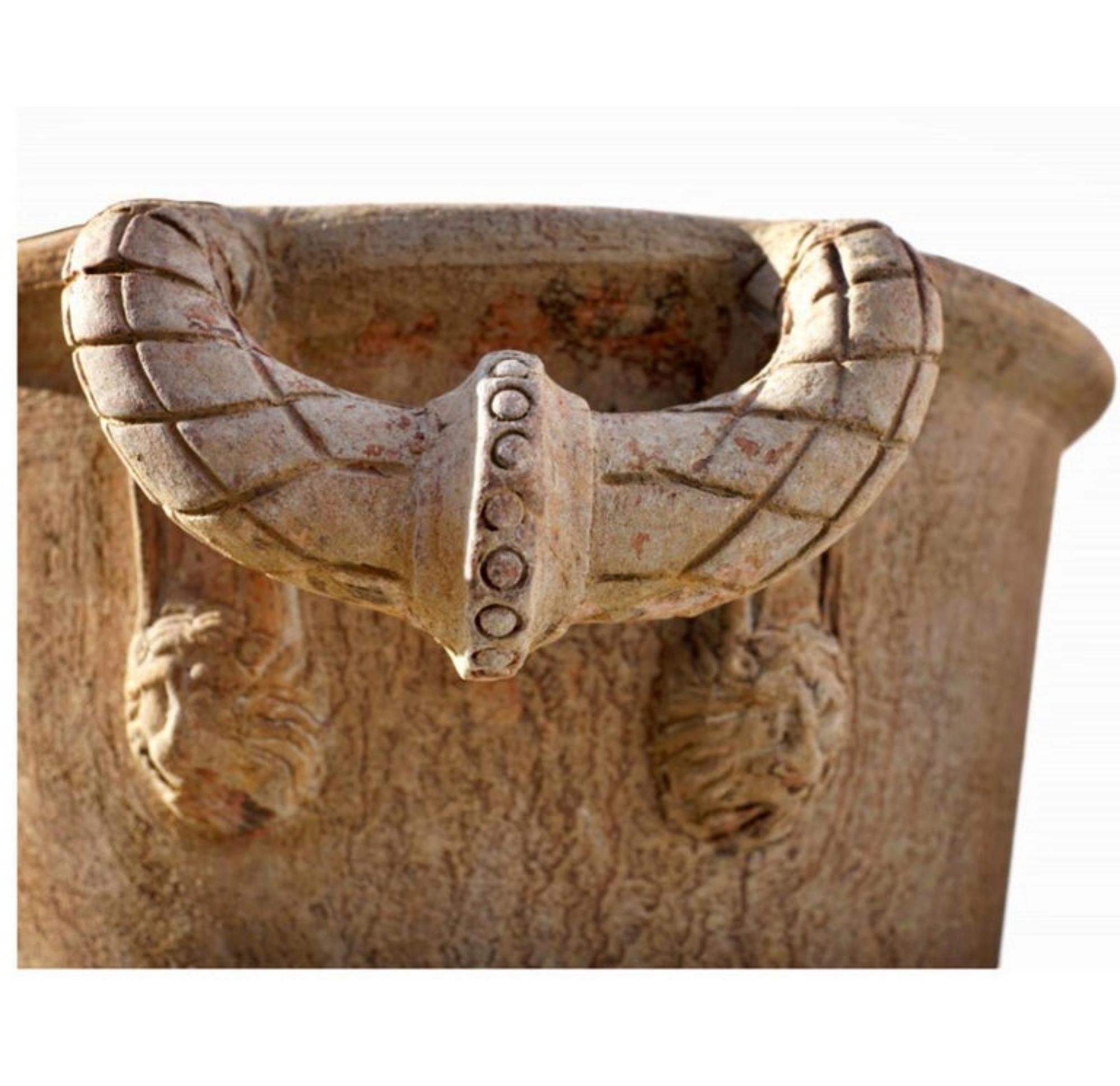 Conical Empire Vase, Tuscan Terracotta, 20th Century For Sale at 1stDibs