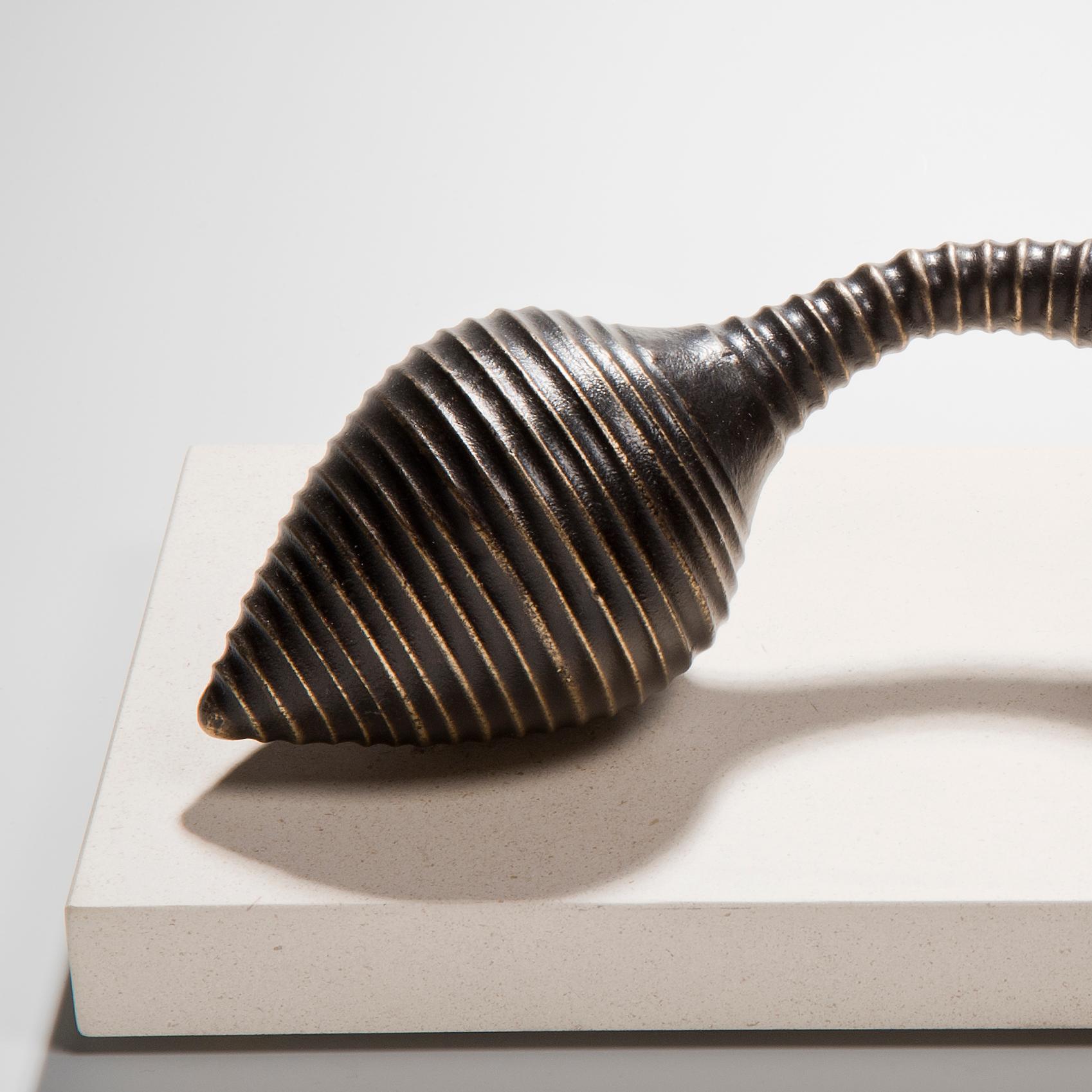 Conical Terminals, limited edition patinated bronze sculpture by ...