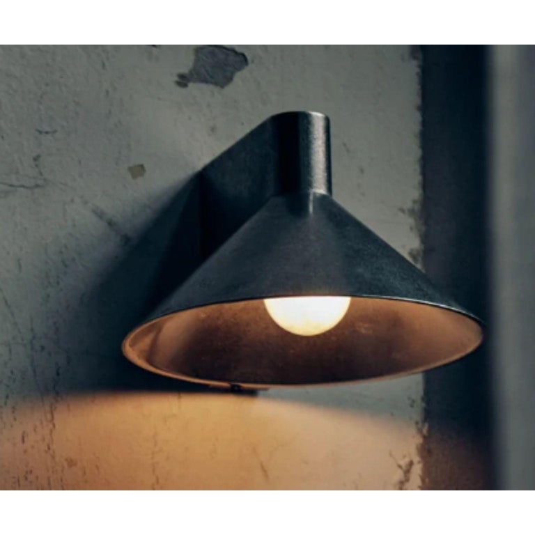 Conical Wall Light Stainless Stell by Henry Wilson For Sale at 1stDibs