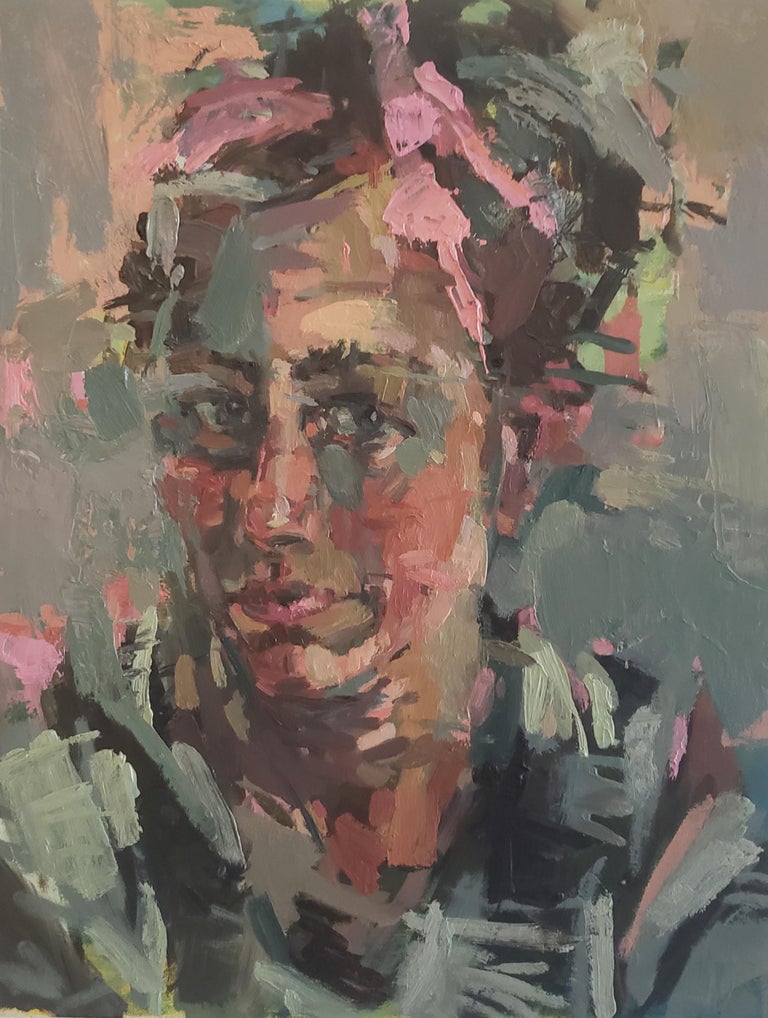Connie Connally - Becca, Portrait Art, Oil on Panel Box, 14 x 11 ...