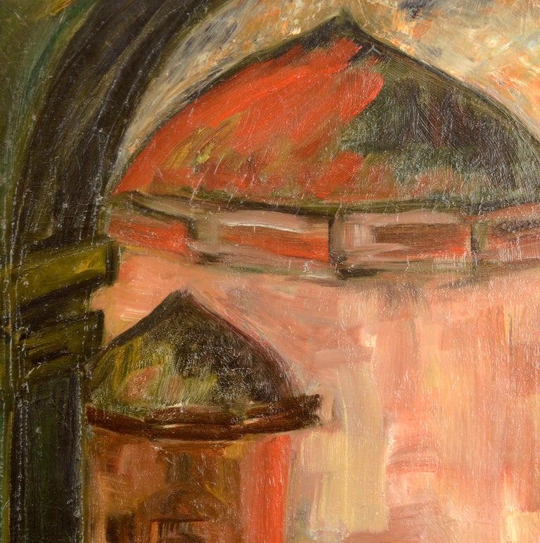 Connie Cowper - Modernist Mosque, Vintage Abstracted 1970s ...