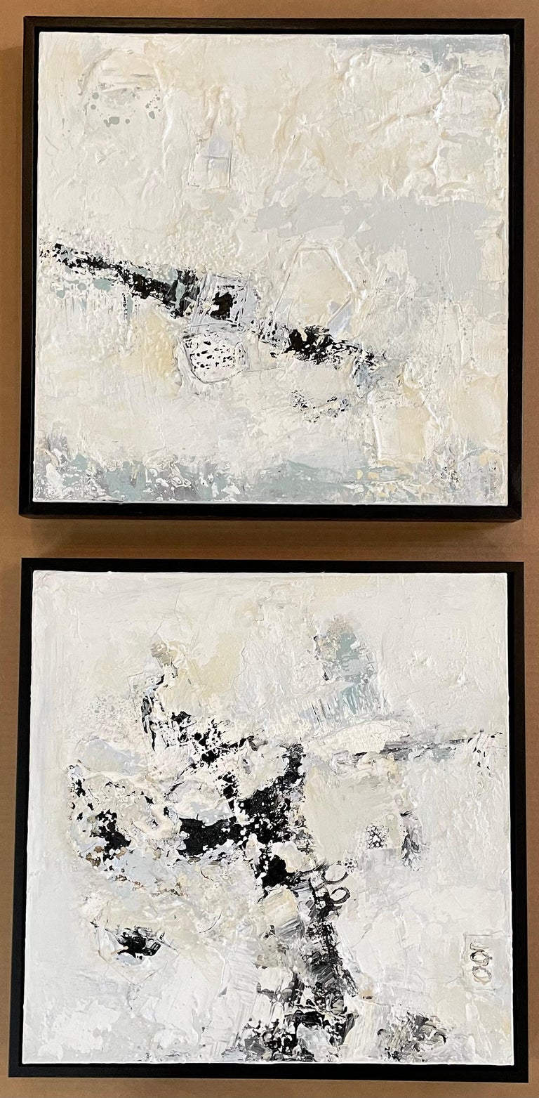 Connor Francis - "Abstracts 1480c and 1480b" - Heavily Textured Mixed ...