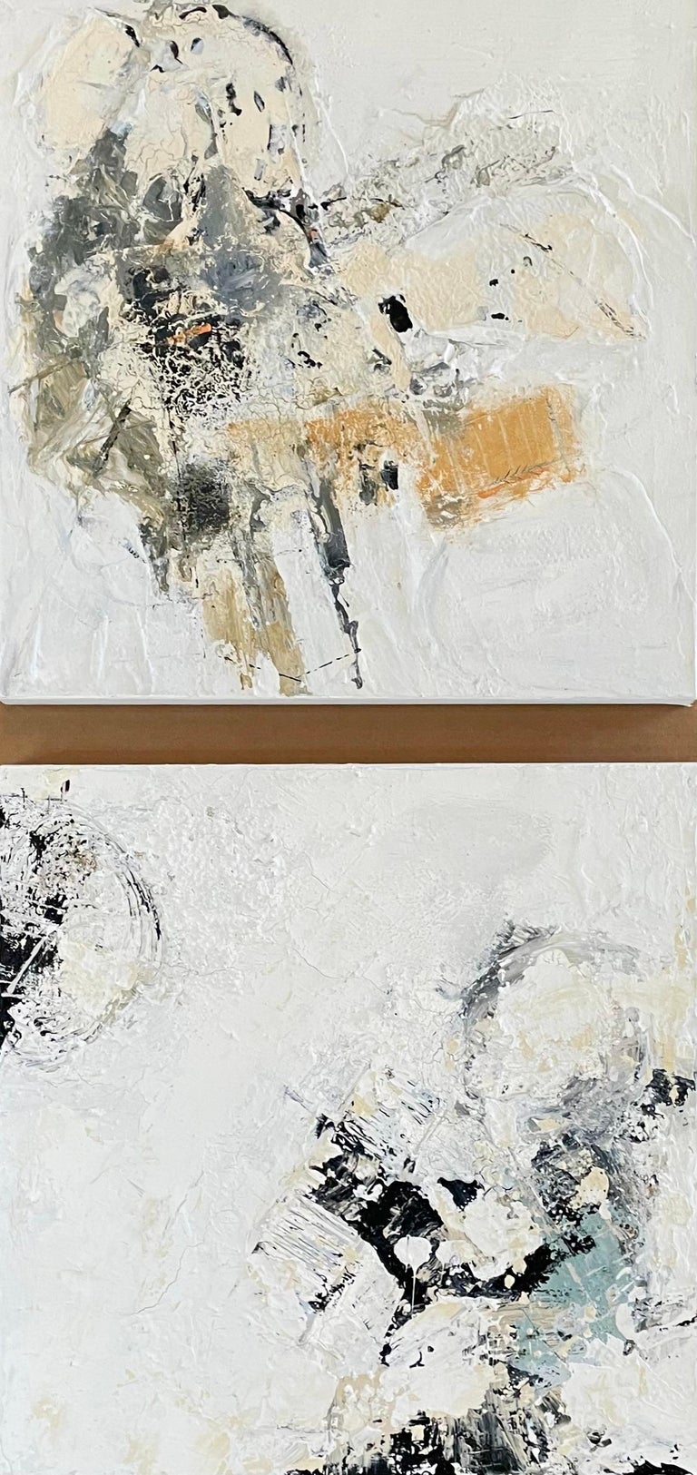 Connor Francis - "Abstract 1450 and 1480a" - Heavily Textured Mixed ...