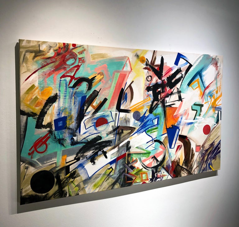 Connor Hughes - Untitled 2 - Abstract Expressionist Graffiti Influenced ...