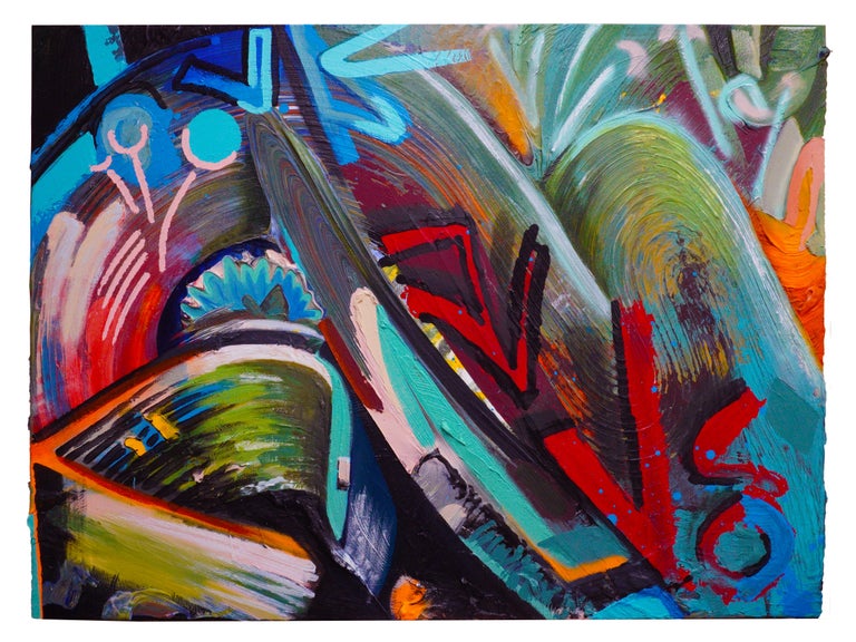 Connor Hughes - Waves - Abstract Expressionism, Graffiti Style Painting ...
