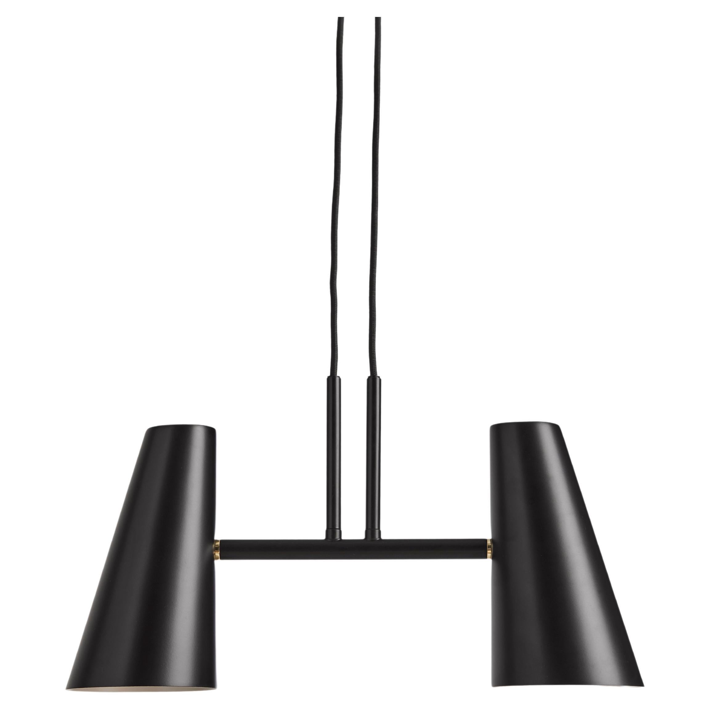 Frandsen Retractable Brass Pendant, Denmark For Sale at 1stDibs
