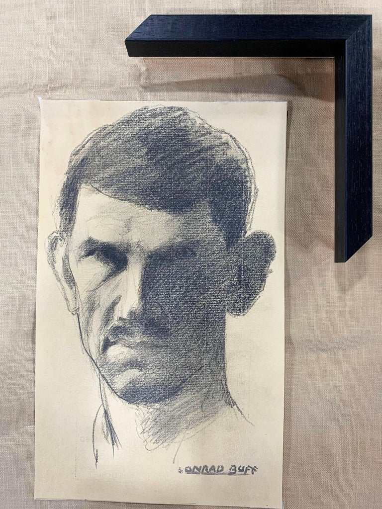 Conrad Buff - Conrad Buff Pencil Self-Portrait For Sale at 1stDibs
