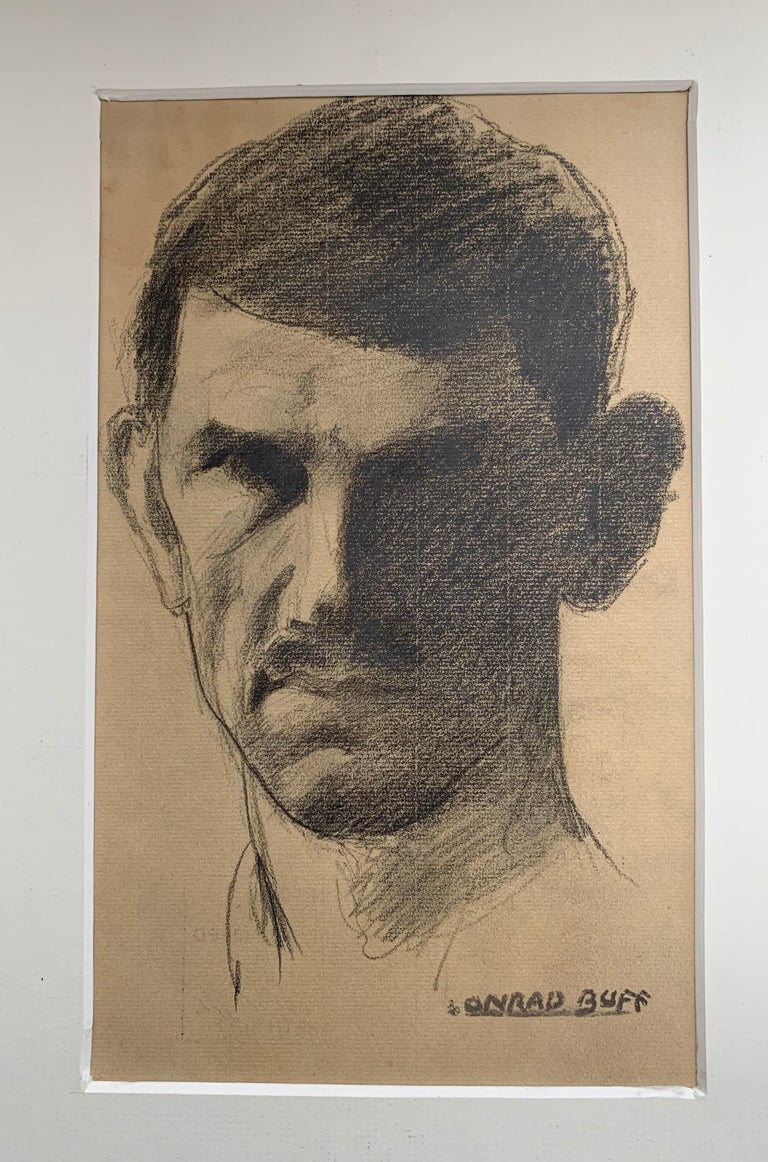 Conrad Buff - Conrad Buff Pencil Self-Portrait For Sale at 1stDibs