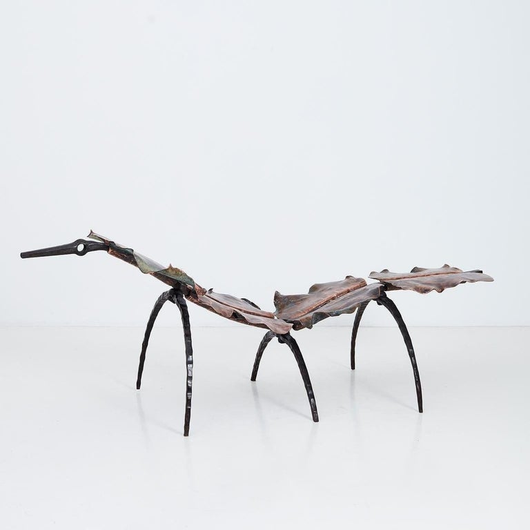 Conrad Hicks, "Firebird Chaise", Copper and High Carbon Steel Chaise ...