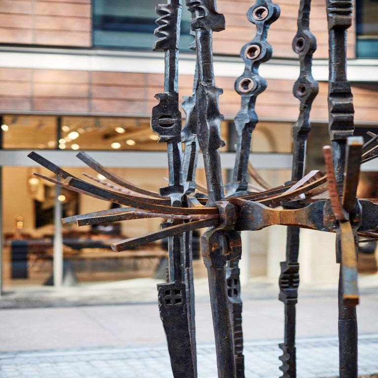 Conrad Hicks, "Structure of Self", Copper and Forged Steel Sculpture ...