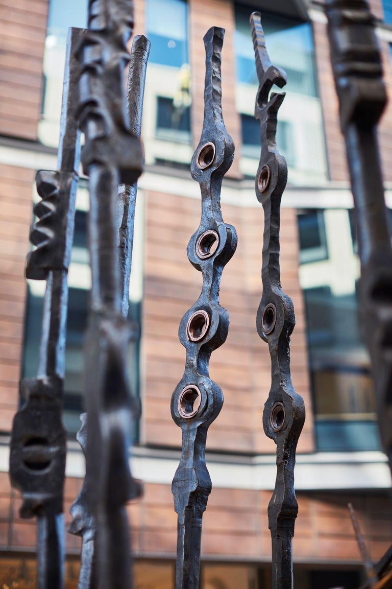 Conrad Hicks, "Structure of Self", Copper and Forged Steel Sculpture at ...